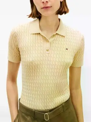 Tommy Hilfiger Cable-knit Polo Shirt