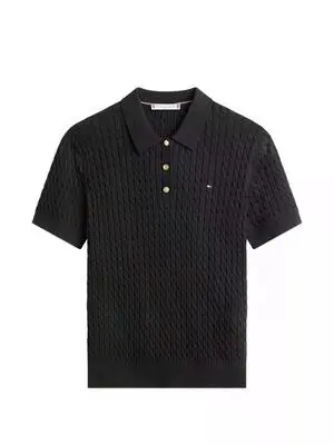 Tommy Hilfiger Cable-knit Polo Top