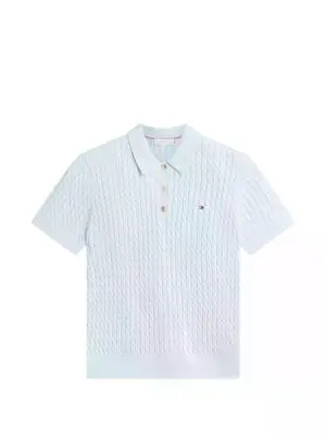 Tommy Hilfiger Cable-knit Polo Top