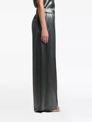 Peserico Fluid Satin Trousers - Green
