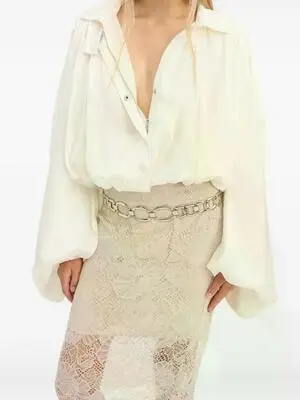 ROTATE BY BIRGER CHRISTENSEN Lace Midi Skirt