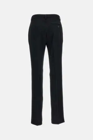 Alberto Biani Straight-leg Ankle Trousers - Black