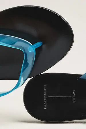 BLACK SUEDE STUDIO Jelly Flip-flop Sandals - Blue