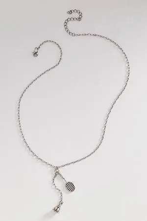 Anthropologie Badminton Pendant Necklace - Silver