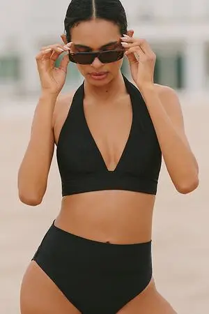 Beach Riot Full Coverage Bikini Bottom - Black