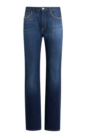 Etro Low-rise Straight-leg Jeans - Medium Wash