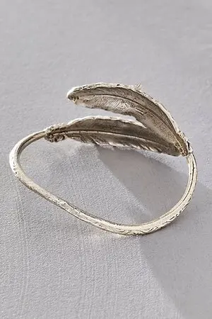 ALKEMIE Sterling Double Feather Bangle