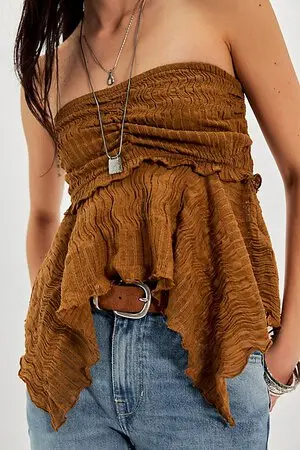 Free People Babydoll Tube Top - Cathay