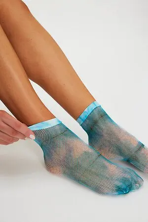 Maria La Rosa Tie Dye Ankle Socks - Blue