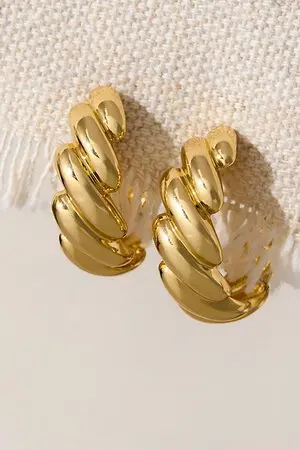 ALV Statement Hoop Earrings Burch