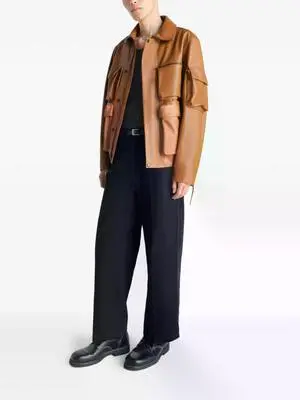 LEMAIRE Lemiare Multi-pocket Leather Jacket