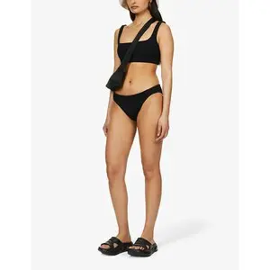 Hunza G Xandra Crinkle Bikini Set - Black