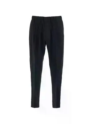LOW BRAND Elasticated-waist Wool Trousers
