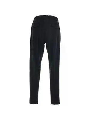 LOW BRAND Elasticated-waist Wool Trousers