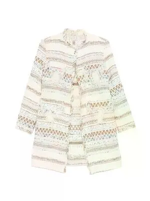 BYE Geometric Fringed Jacket