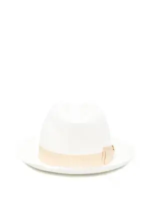 Borsalino Monica Ribbon-detail Straw Hat