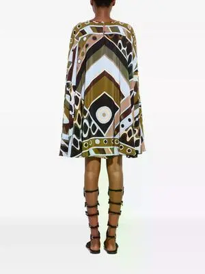 Emilio Pucci Vivara Print Silk Kaftan