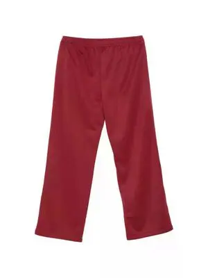 WALK IN PARIS Burgundy Track Pants With Side Stripe Detail