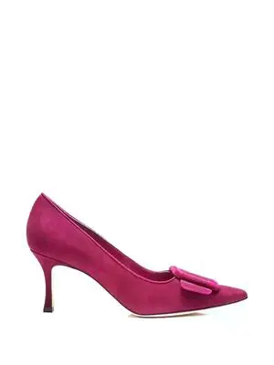 Manolo Blahnik Maysale Suede Pumps