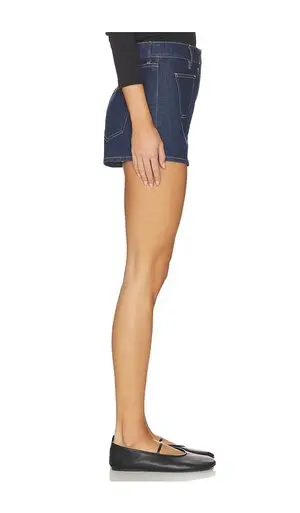 Veronica Beard Elijah Patch Pocket Denim Shorts