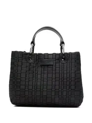 Emporio Armani Woven Top Handle Tote