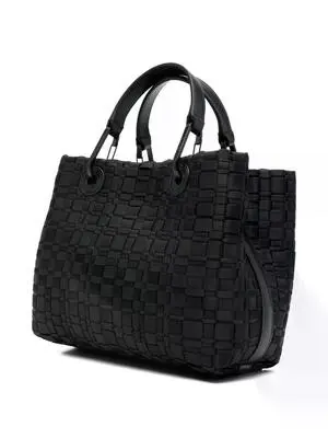 Emporio Armani Woven Top Handle Tote