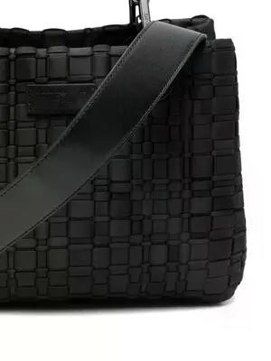 Emporio Armani Woven Top Handle Tote
