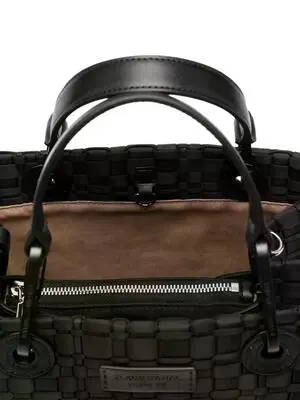 Emporio Armani Woven Top Handle Tote