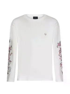 John Richmond Long-sleeve Graphic T-shirt - White