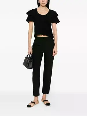 TWINSET Fitted Jumper With Ruffle Sleeves