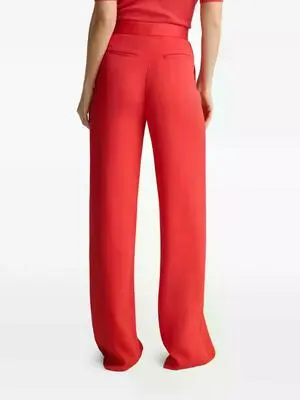 St. John High-waisted Wide Leg Trousers - Red