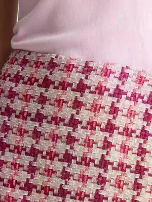 St. John Skyler Tweed Skirt - Pink
