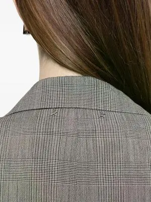 GOLDEN GOOSE Checked Embellishment Jacket - Grey