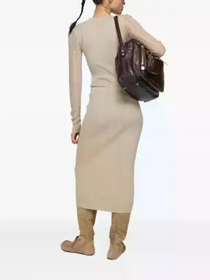 Acne Studios Long-sleeve Midi Dress - Neutrals