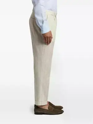 Peserico Striped Pleated Trousers