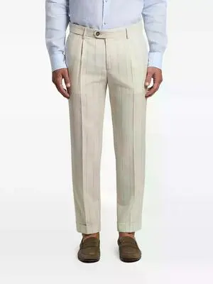 Peserico Striped Pleated Trousers