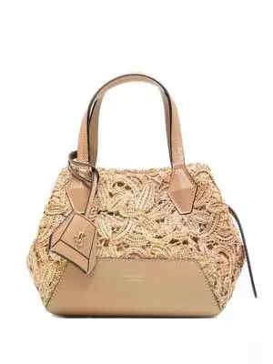 JIMMY CHOO Diamond Floral Tote Bag