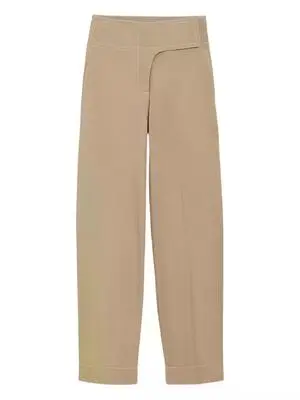 AMI Paris Cotton Gabardine Belted Trousers