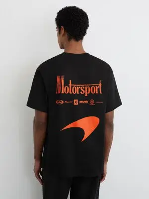 REISS X Mclaren F1 Team Stirlingmclaren Racing Motorsport Relaxed T-shirt-fit - Black