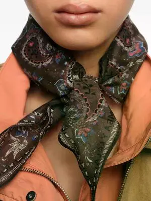 Bimba Y Lola Paisley Diamond Scarf