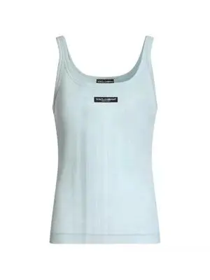Dolce & Gabbana Ribbed Tank Top - Blue