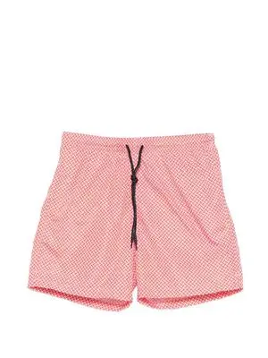 DRUMOHR Patterned Swim Shorts Red