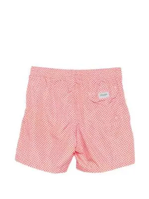 DRUMOHR Patterned Swim Shorts - Red