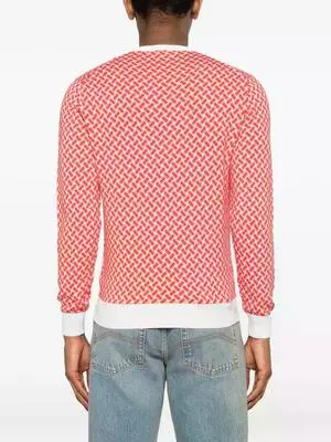 DRUMOHR Geometric-pattern Sweater - Red