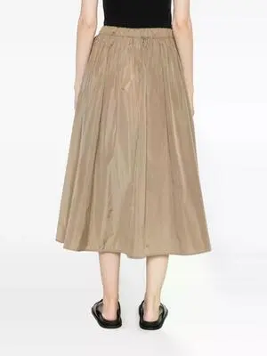 Max Mara Gathered Midi Skirt - Neutrals