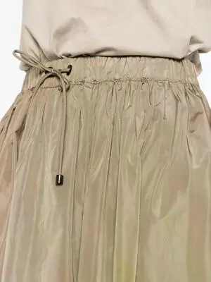 Max Mara Gathered Midi Skirt - Neutrals