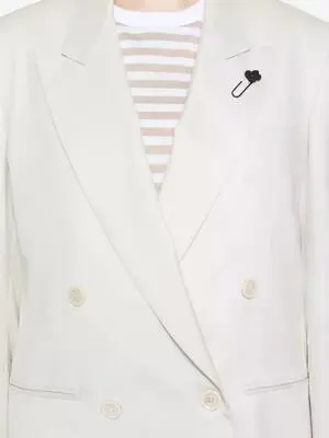 LARDINI Double-breasted Jacket - Neutrals