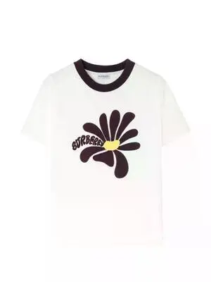Burberry Daisy Appliqué Cotton T-shirt