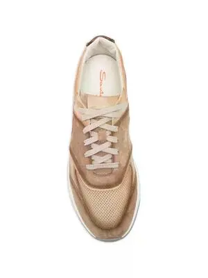 Santoni Innova Perforated Sneakers - Brown