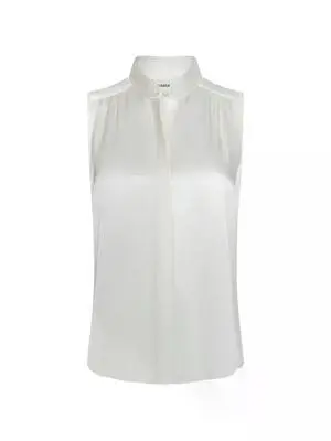 L'Agence Phoebe Sleeveless Blouse - Neutrals